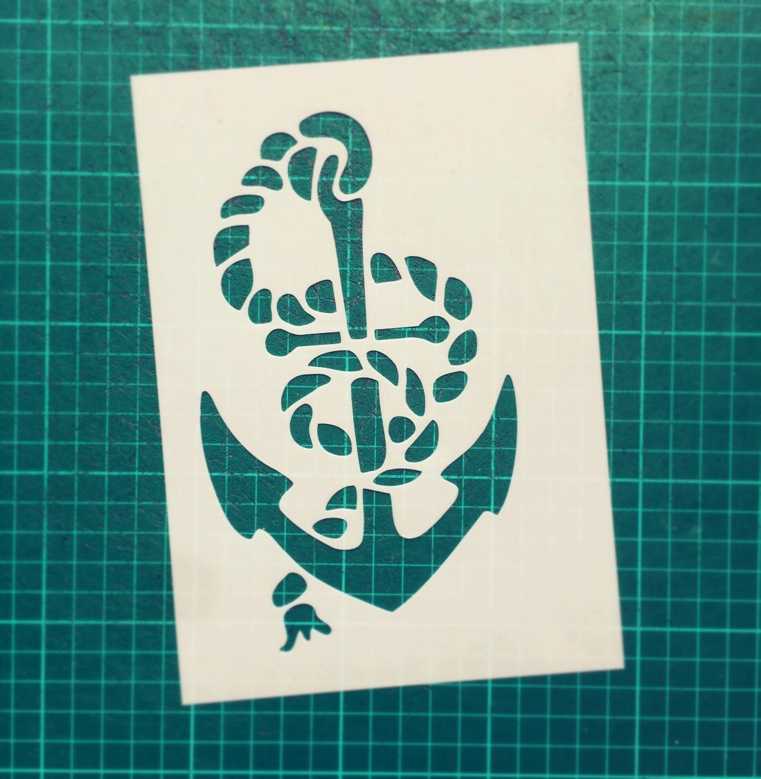Anchor Reusable STENCIL for Home Interior Decor / Nautical Stencil ...
