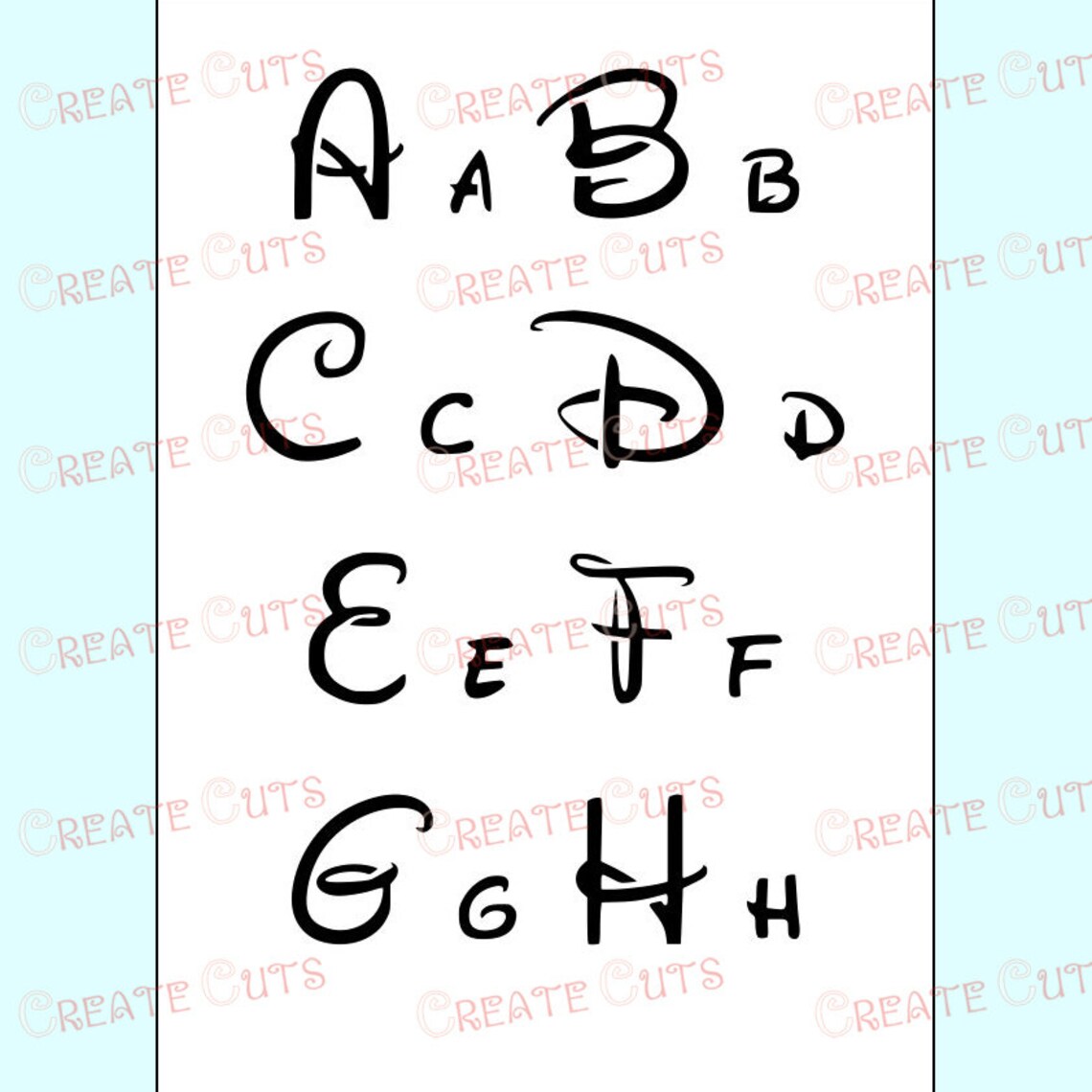 Disney Alphabet Letters Reusable STENCIL / for Kids / Not a Decal - Etsy
