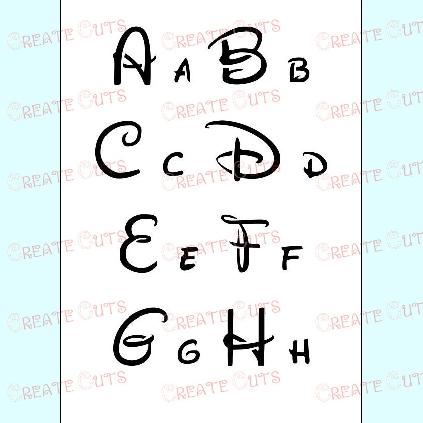 Disney Alphabet Letters Reusable STENCIL / for Kids / Not a - Etsy