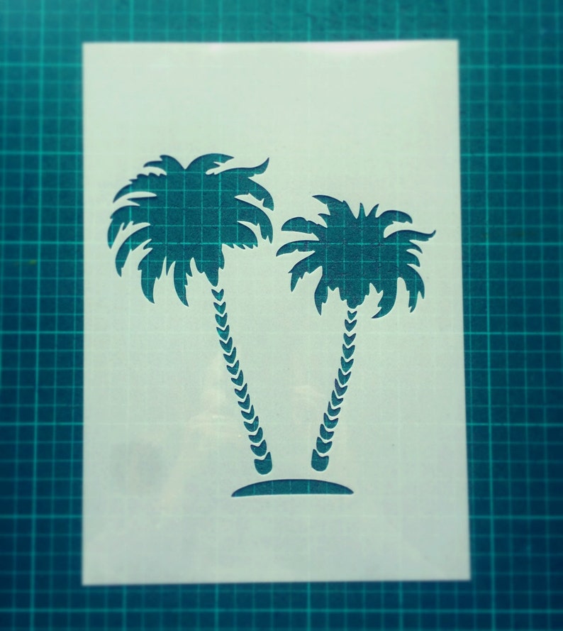 Palm Tree Reusable STENCIL for Home Interior Decor / Kids Room / Large ...