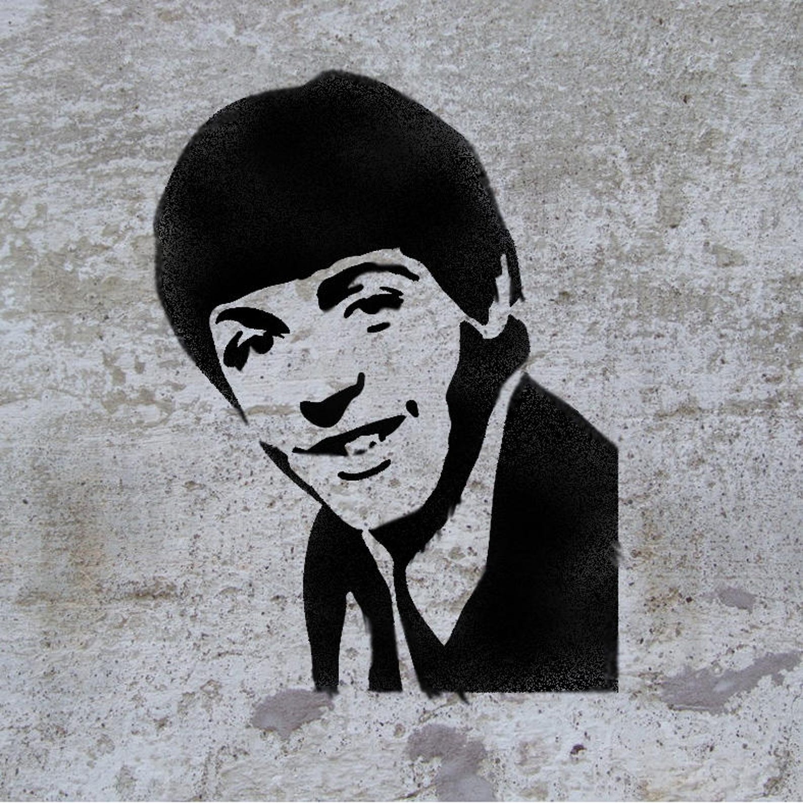 Paul Mccartney STENCIL Home Wall Art Interior Decor the Beatles Singer ...