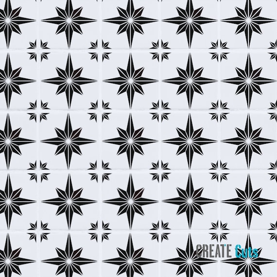 Star Tile STENCIL / Tile Template / Wall Floor Repeat Pattern | Etsy UK