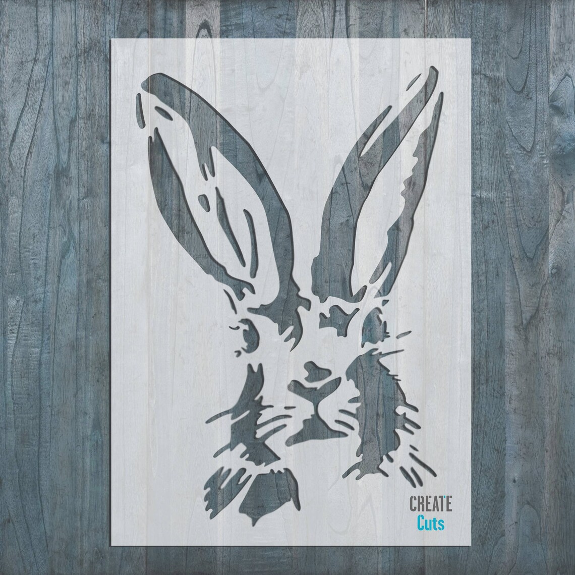 Hare Reusable STENCIL for Home Wall Interior Decor / Not a - Etsy