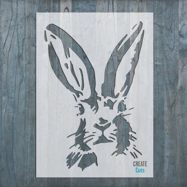 Rabbit Stencil - Etsy