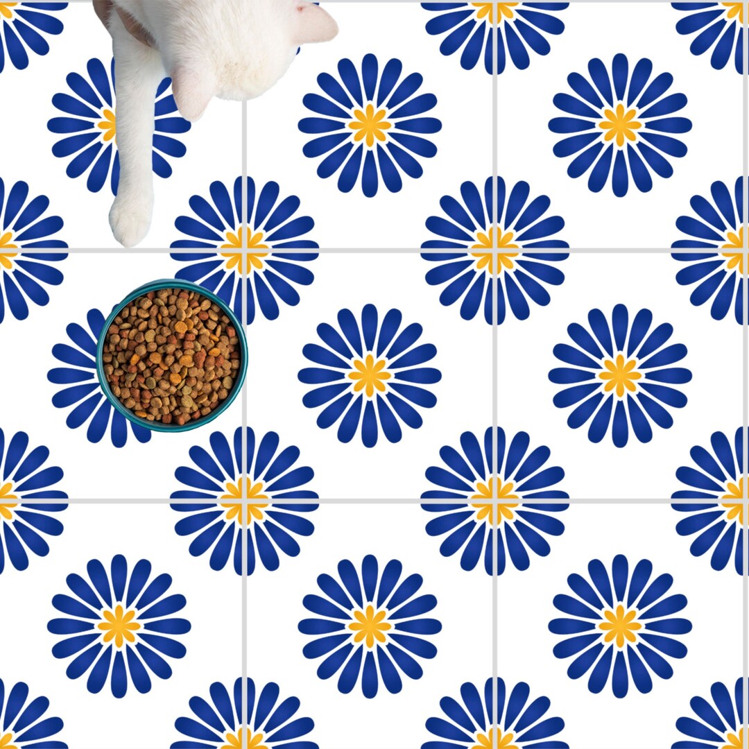 Blossom Tile STENCIL / Floral Tile Template / Reusable Bathroom ...