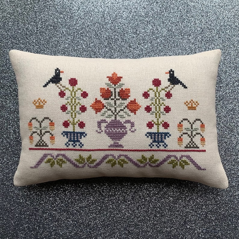 PDF Printable Cross Stitch Bird Traditional Sampler - Etsy