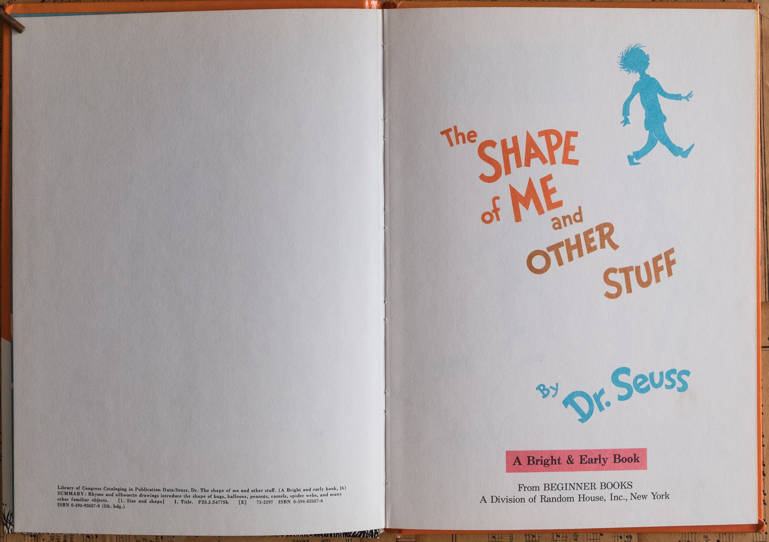 The Shape of Me and Other Stuff. by Dr. Seuss. ©1973 - Etsy