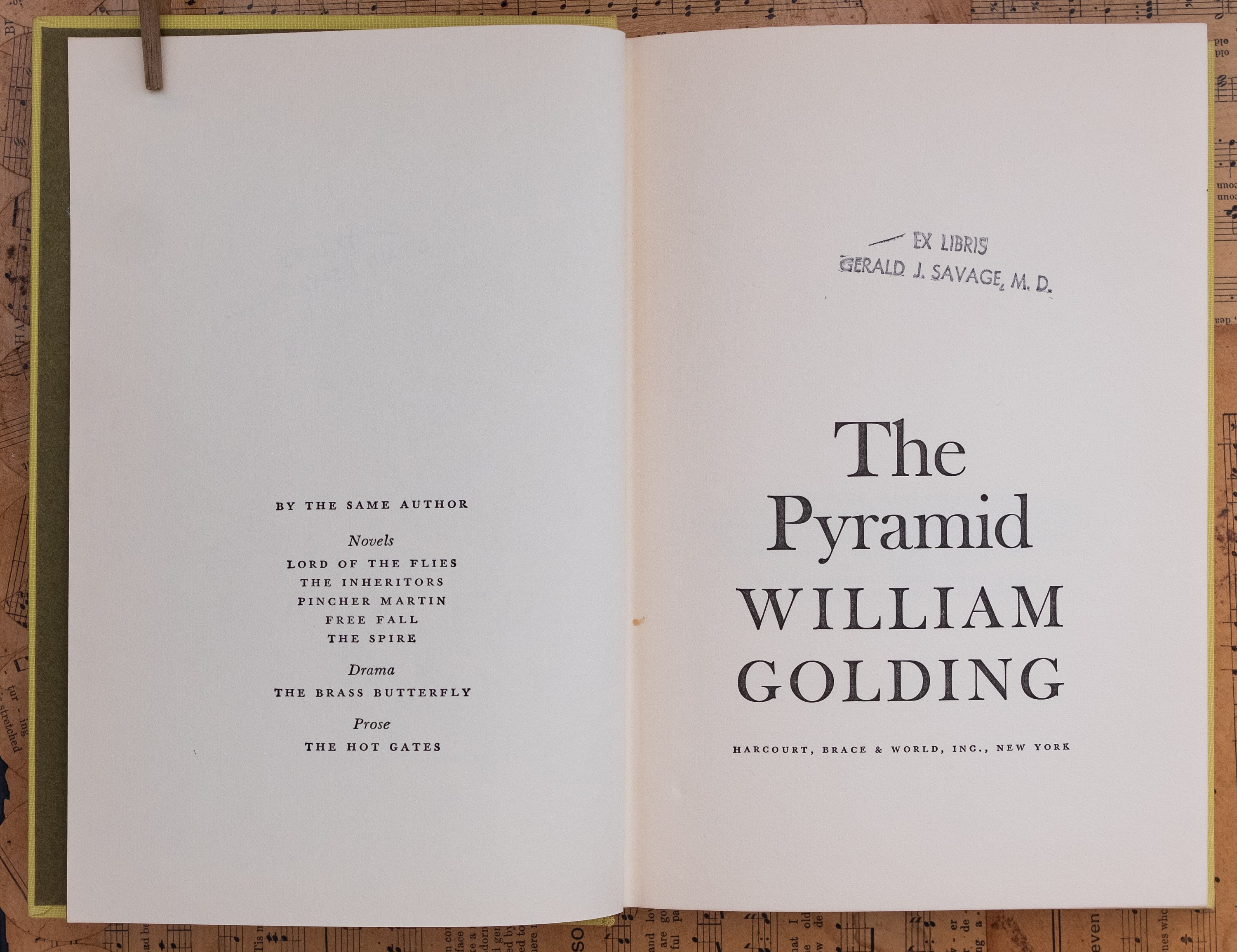 The Pyramid by William Golding. First American Edition - Etsy