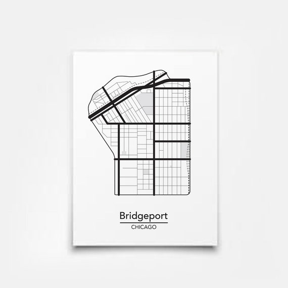 Bridgeport Chicago Neighborhood Map ThisCityMaps | Etsy
