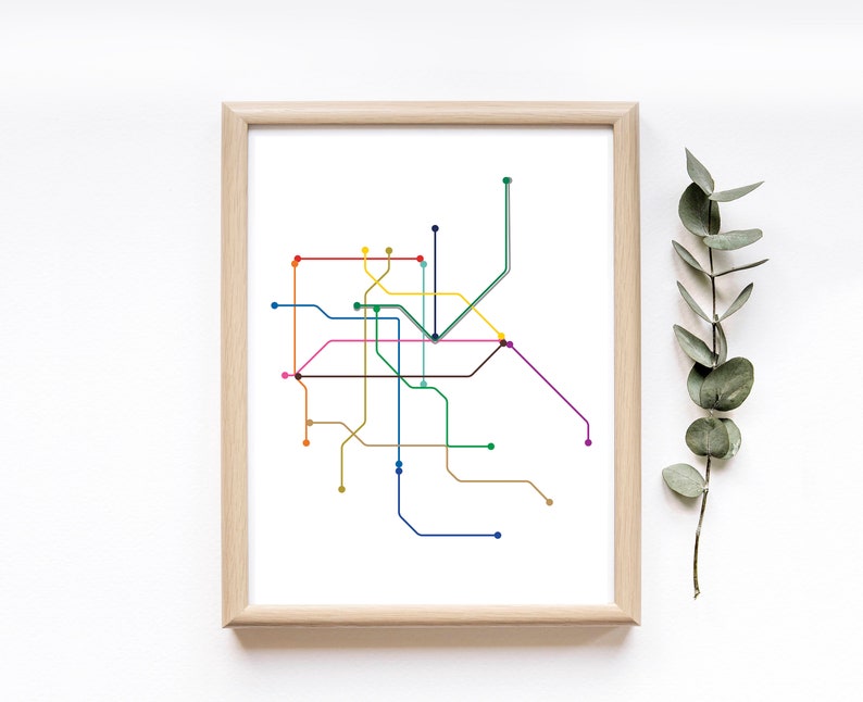 Mexico City Metro Map Thiscitymaps - Etsy