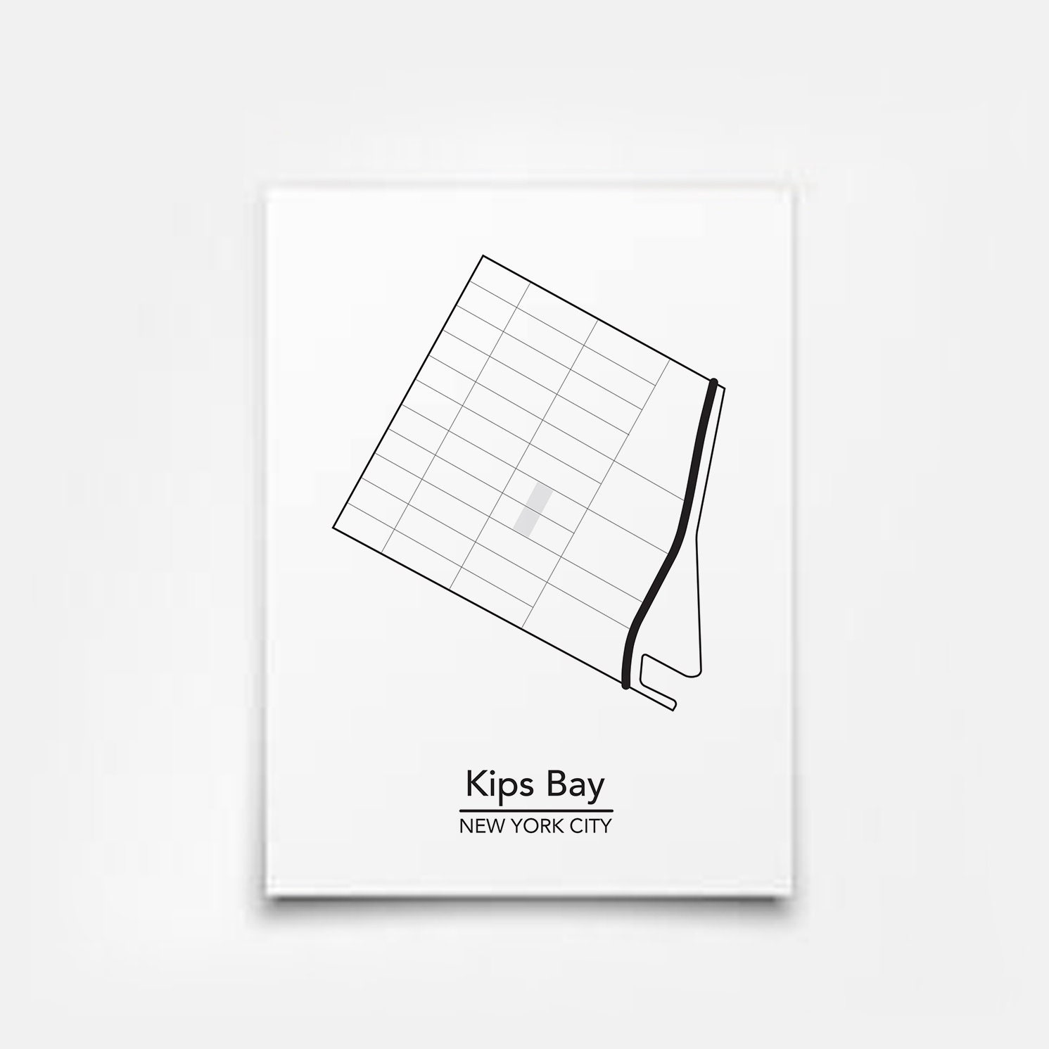 Kips Bay New York City Neighborhood Map Thiscitymaps - Etsy
