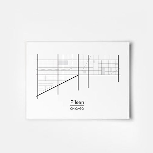 Pilsen chicago Neighborhood Wpa-inspired Poster | Etsy