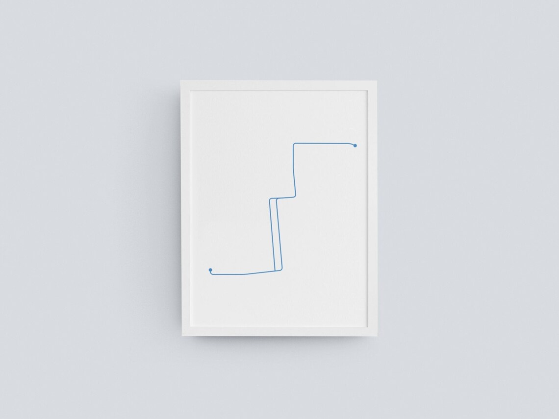 Milwaukee Streetcar the Hop Map Thiscitymaps - Etsy