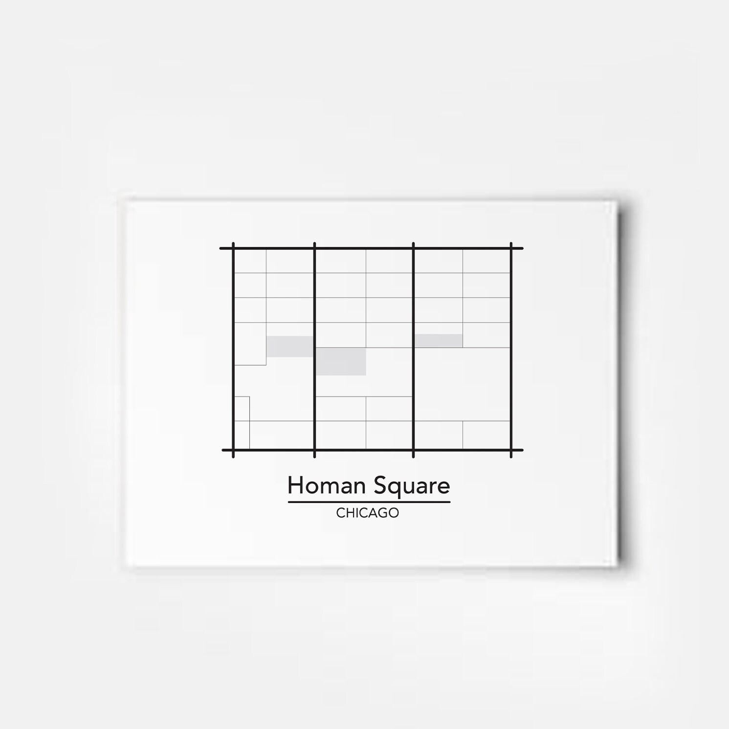 Homan Square Chicago Neighborhood Map Thiscitymaps - Etsy