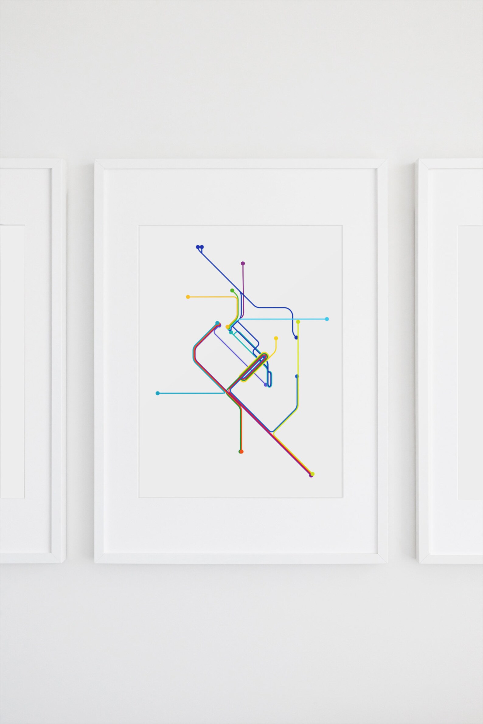 Denver Rail Transit Map Thiscitymaps - Etsy
