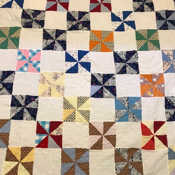 Pinwheel Quilt - Etsy