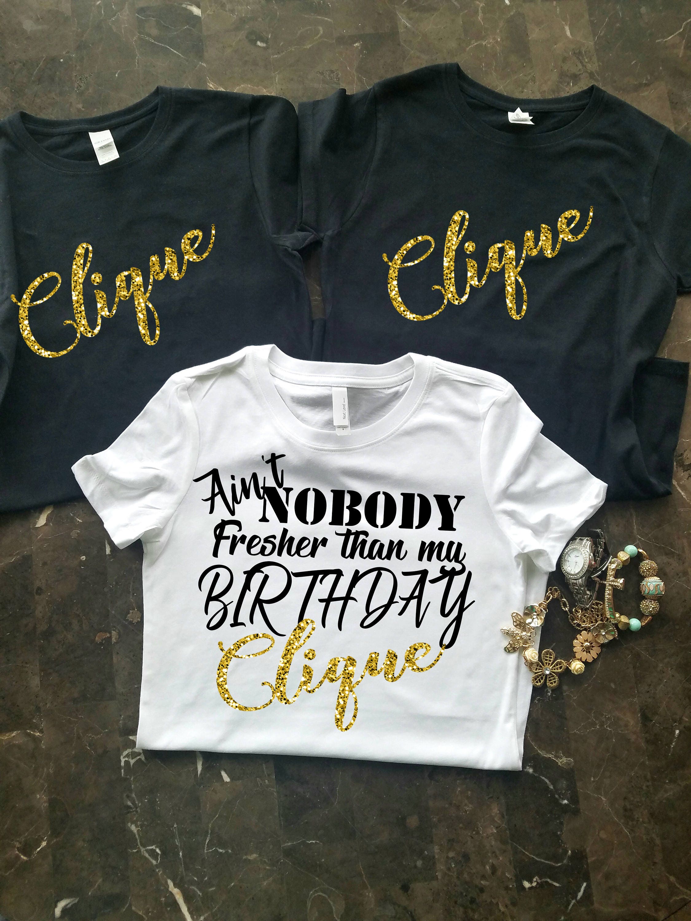 Birthday Party Shirts Birthday Group Shirts Birthday Clique Etsy