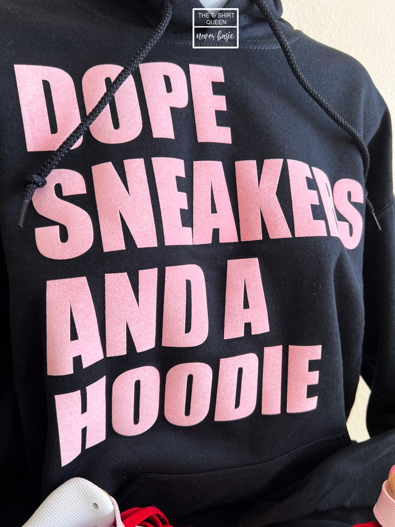 Dope Sneakers and a Hoodie Royal Plush Text Sneakerhead - Etsy