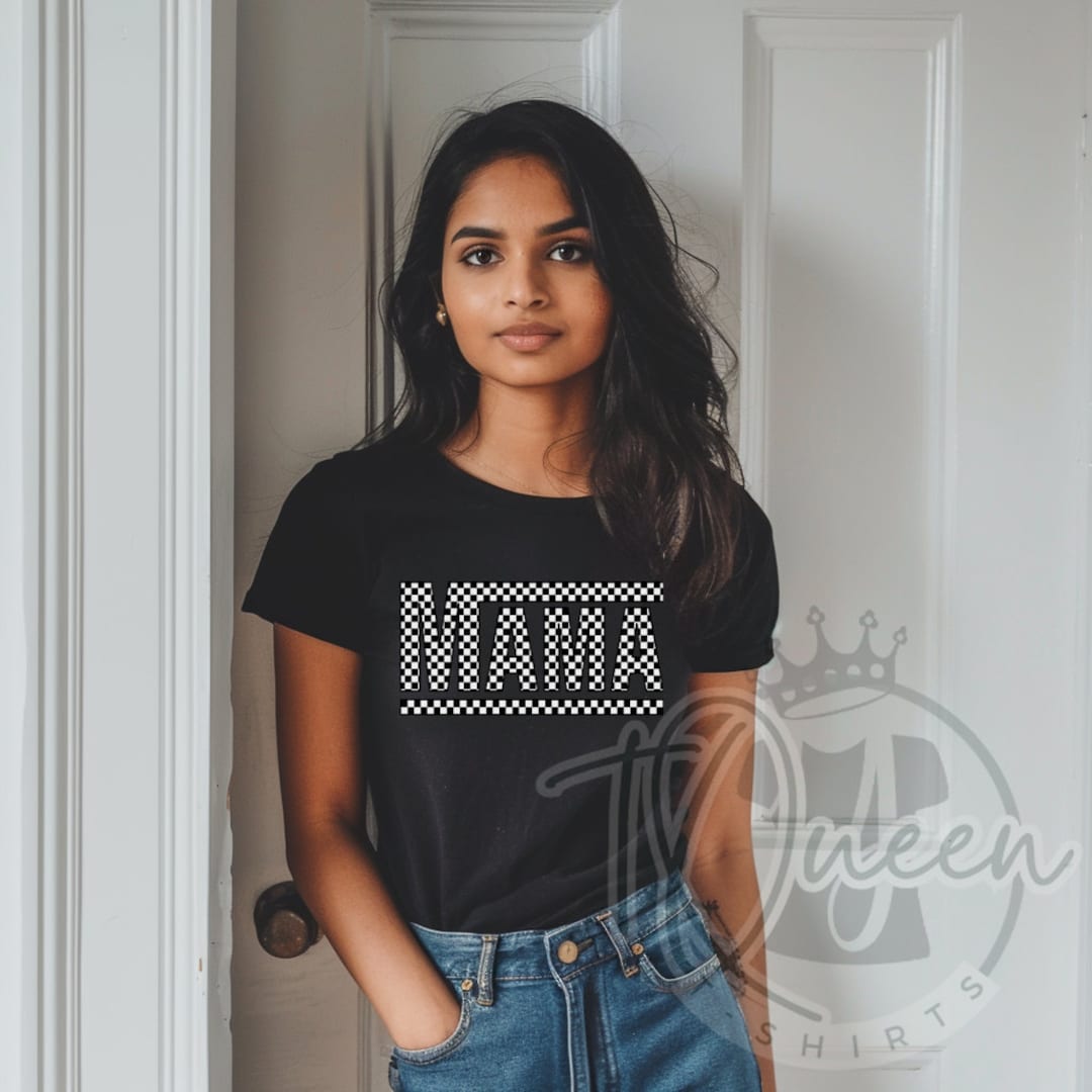 Checkered Mama Shirt, Mother's Day Gifts, Christmas Gifts for Mom, Mom ...