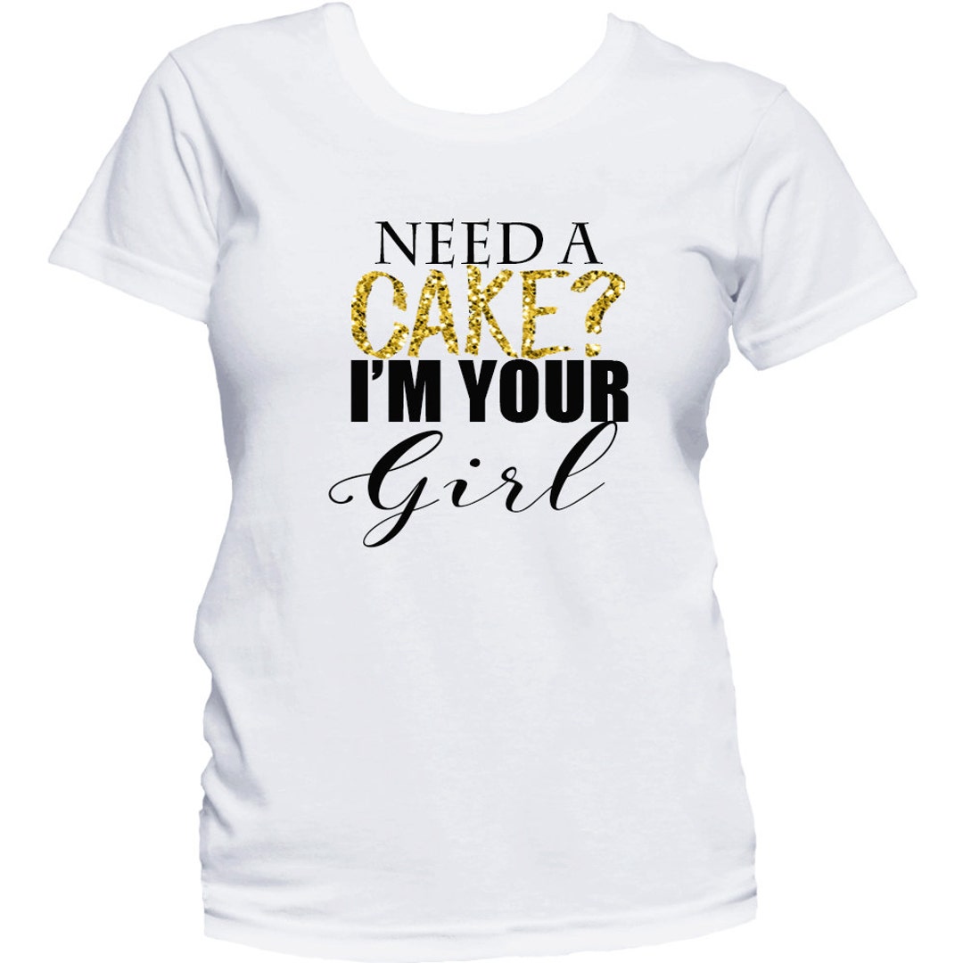 Baker's Shirt With Gold Glitter, Cake Lady Shirt, Marketing T-shirt ...