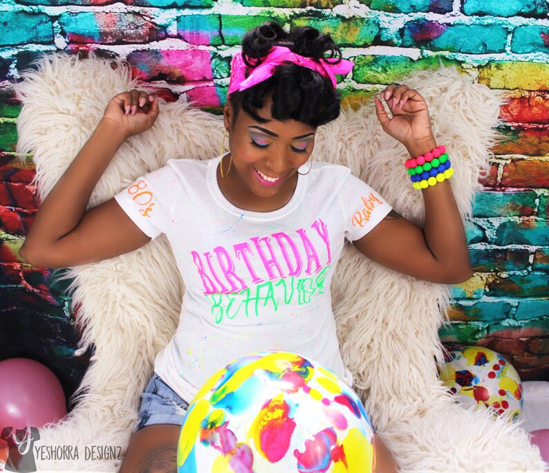 Birthday Girl Shirt, Birthday Behavior Shirt, 80's and 90's Inspired ...