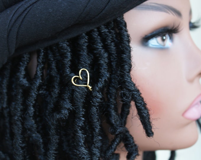 Copper and Topaz Beaded Loc Coil, Loc Jewelry, Braid Coil, Hair ...