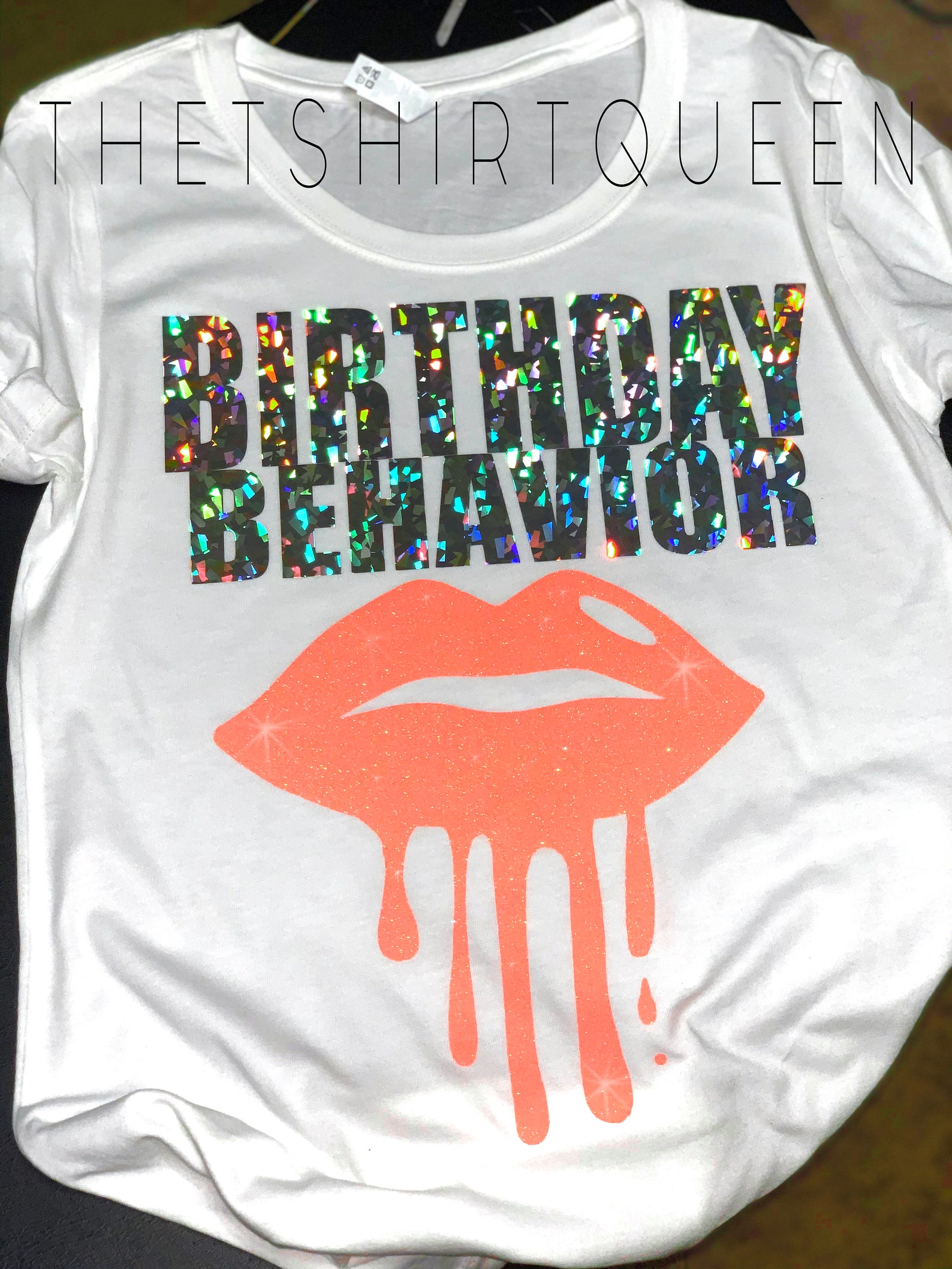 Birthday Shirt, Birthday Behavior Shirt, Holographic Birthday Shirt ...