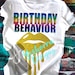 Birthday Shirt Birthday Behavior Shirt Rainbow Birthday | Etsy