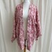 Vintage JAPANESE - HAORI Jacket - Pale Pink KIMONO - Deep Purple ...