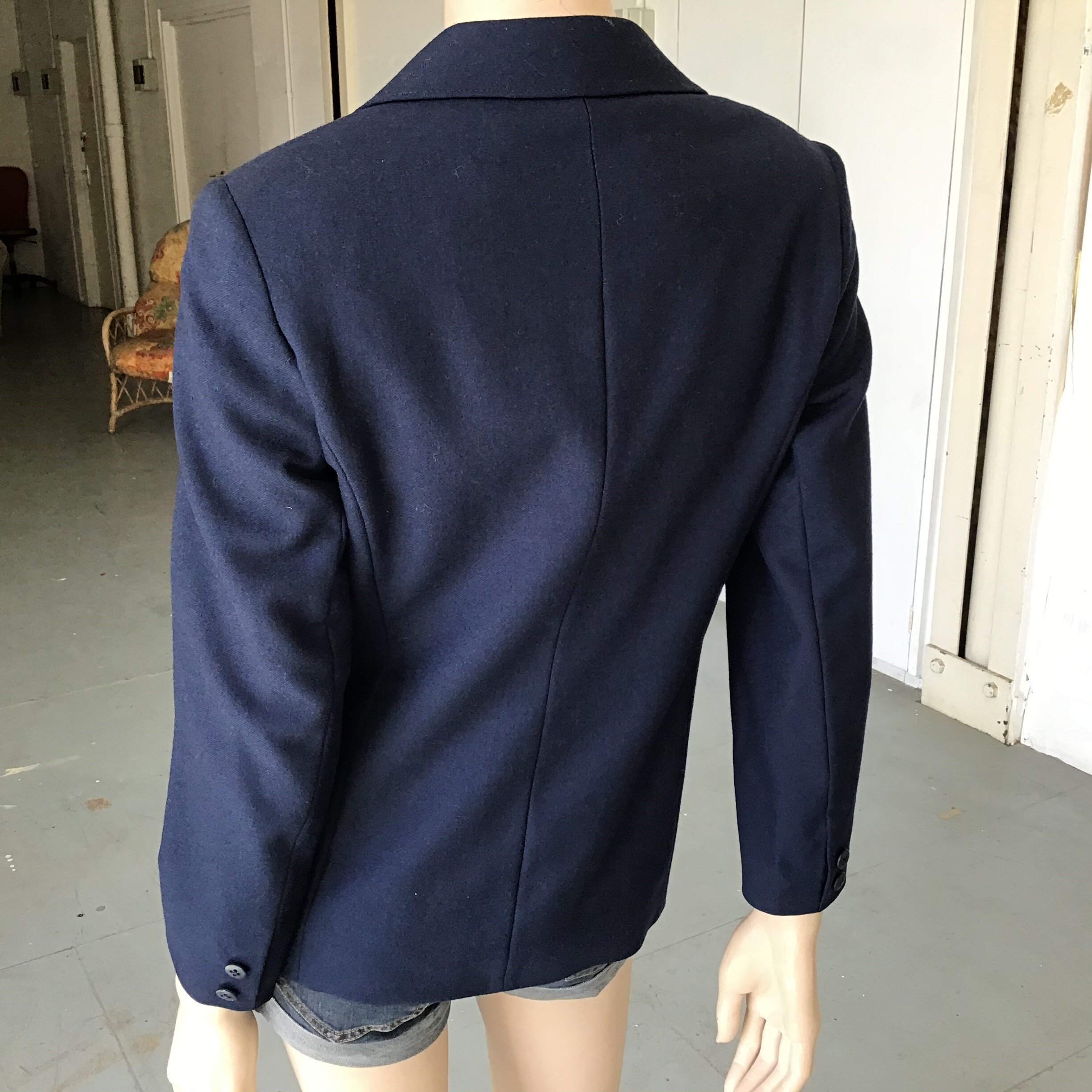 70s/80s Vintage CLASSIC NAVY Jacket pure New Wool Jacket - Etsy UK