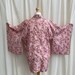Vintage JAPANESE - HAORI Jacket - Pale Pink KIMONO - Deep Purple ...