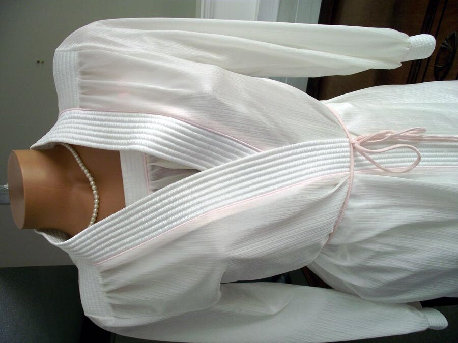 Retro 70's Peignoir Set by Slumber Suzy Soft Ivory With - Etsy