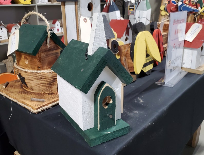 Rustic Church Steeple Birdhouse Amish Made in the USA - Etsy