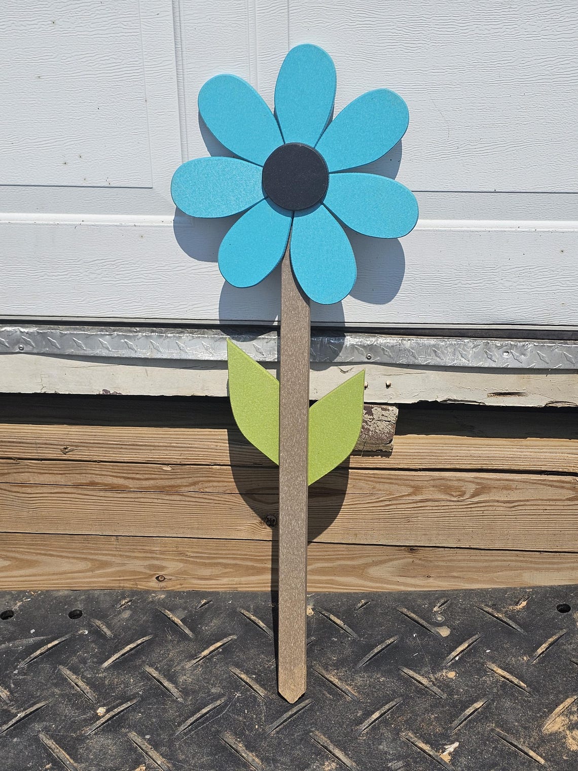 Large Recycled Poly Flower Garden Stake: Deer Resistant Decor - Etsy