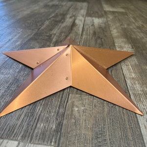 Copper Metal Barn Star: Patina Painted Rustic Wall Decor - Etsy
