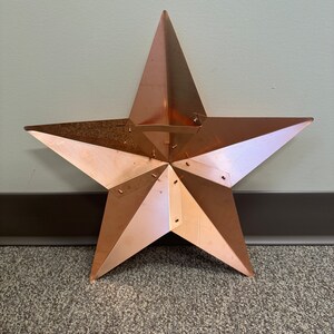 Copper Metal Barn Star: Patina Painted Rustic Wall Decor - Etsy
