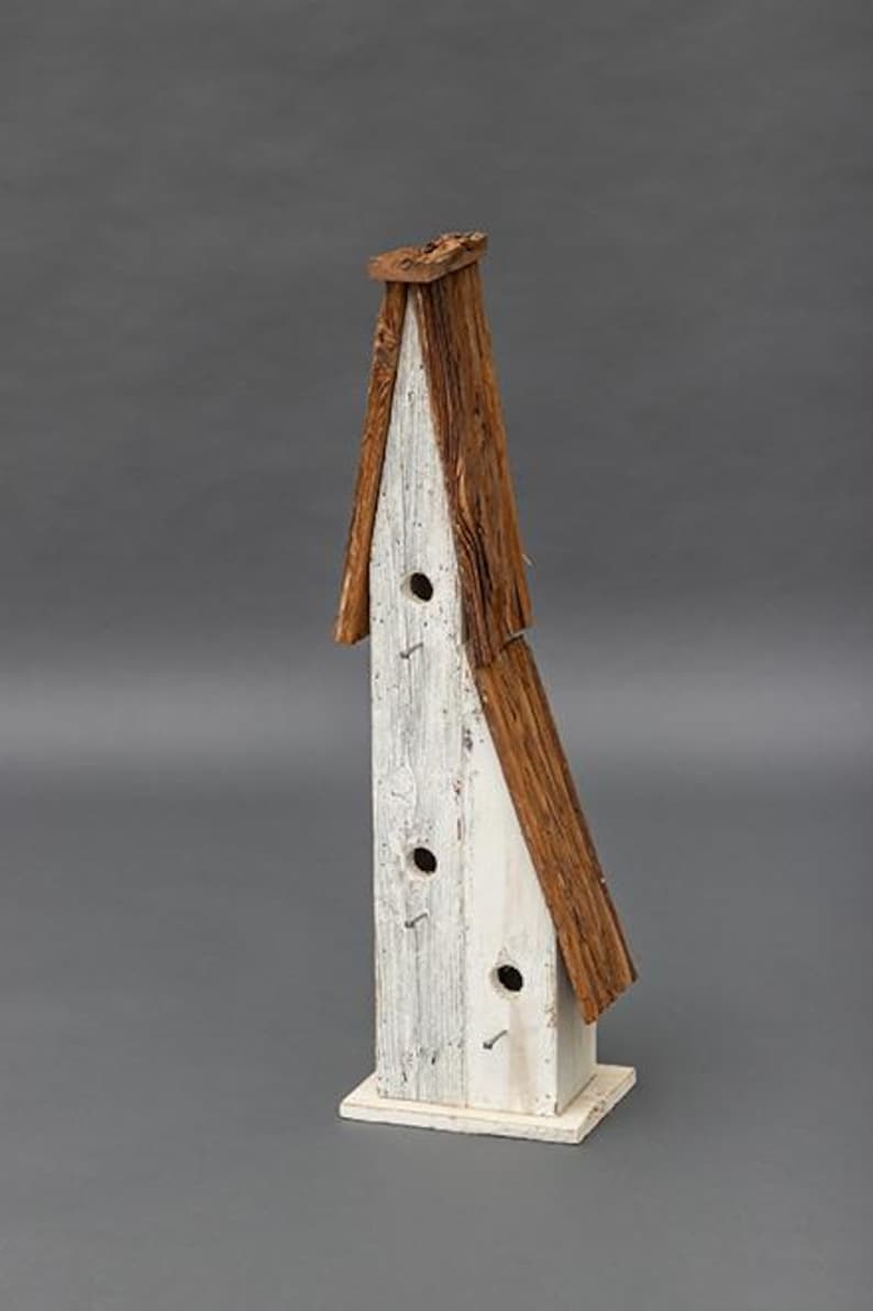 Rustic Reclaimed Wood Birdhouse: Extra Large Lean-to Condo, Amish Made ...