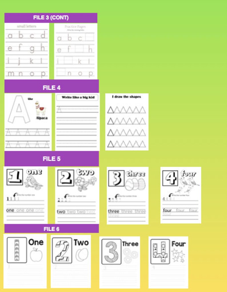 OVER 300 Pages/ Digital /handwriting Worksheets/ Alphabet Writing/ and ...