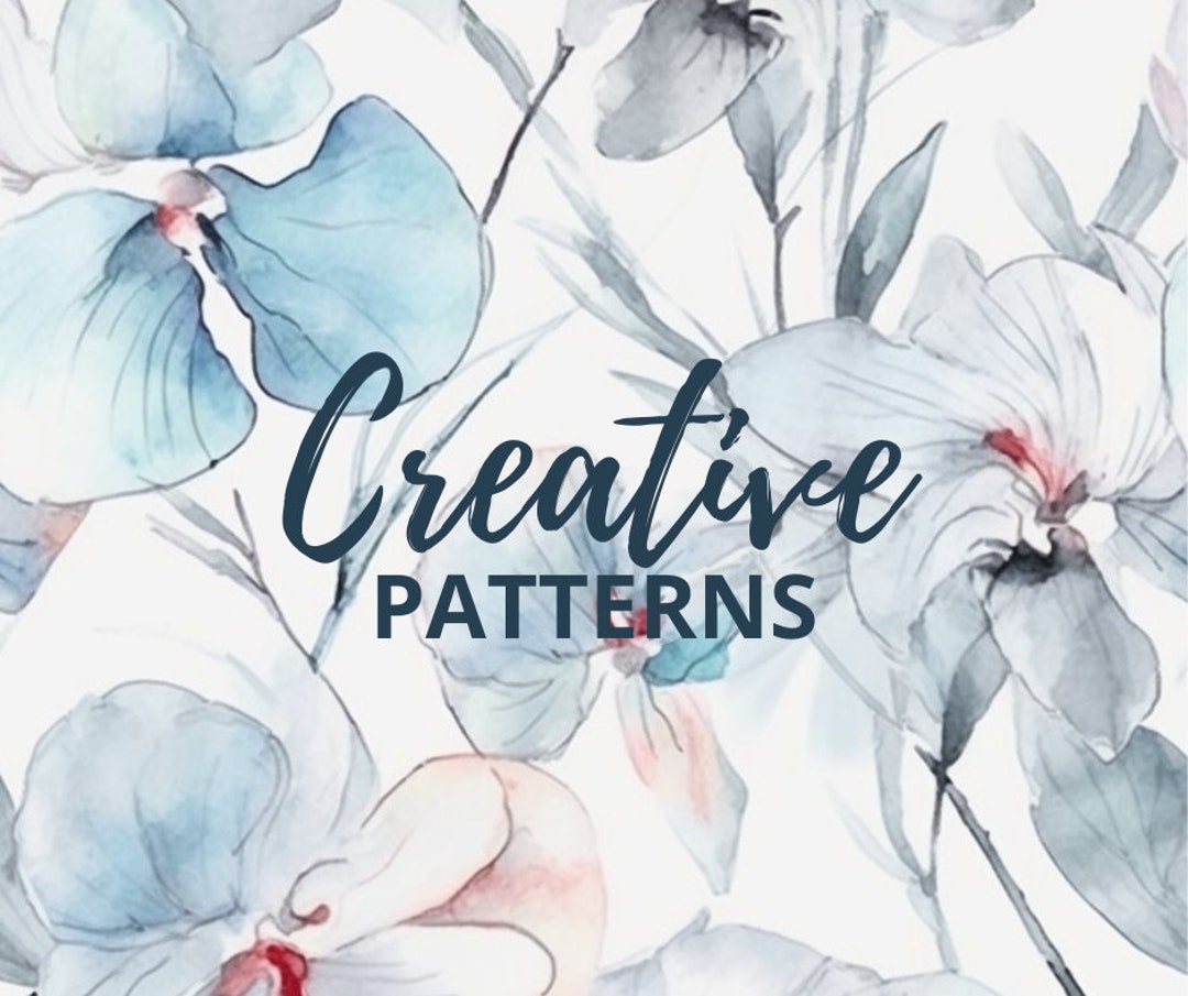 Orchid Digital Paper - Watercolor Pattern Magic Floral Splash Textures ...