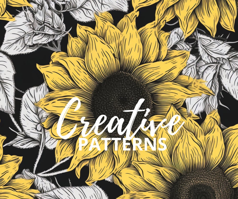 SUNFLOWERS - Digital Paper - 1 Jpegs - Instant Download - 300dpi ...