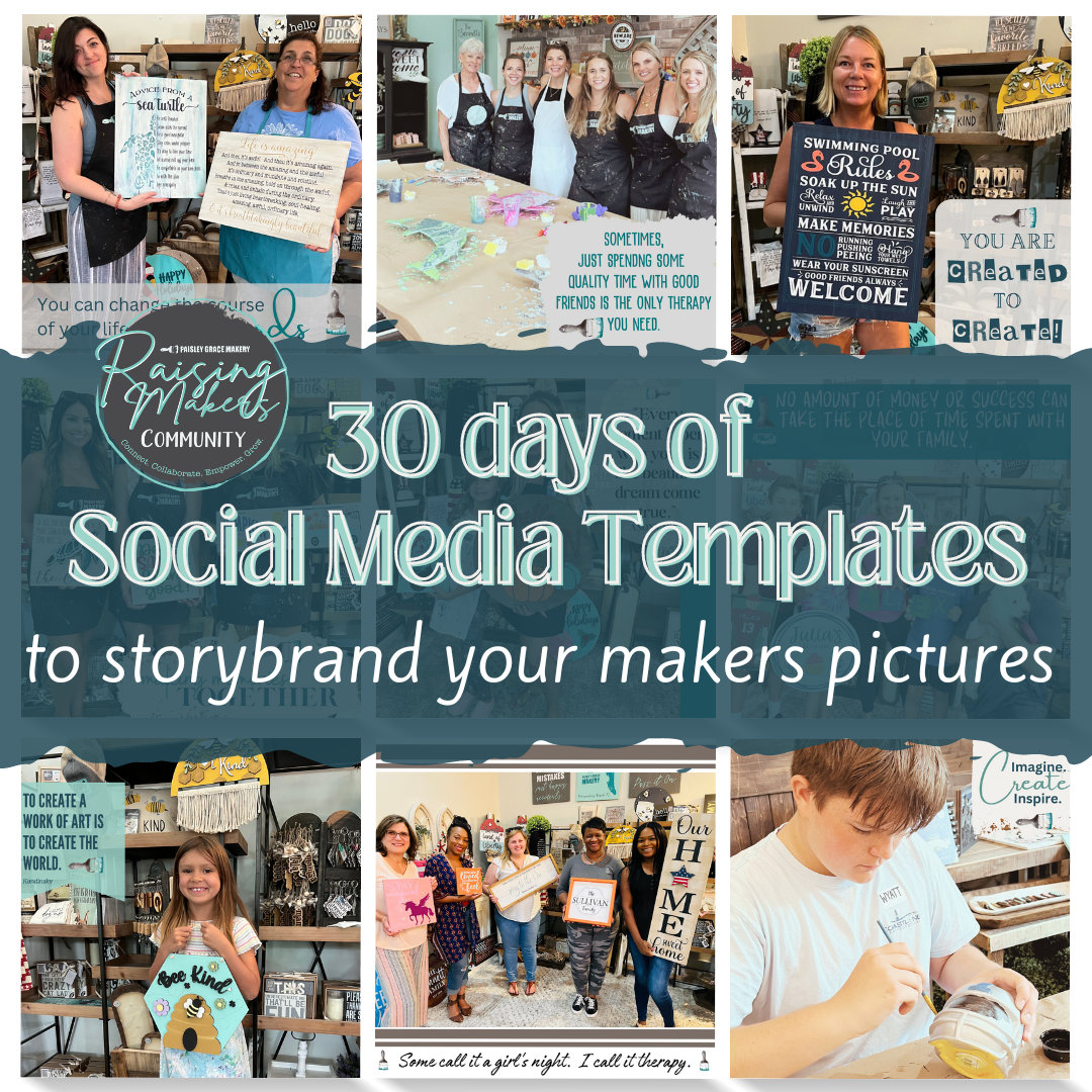 Storybranding Templates for DIY Studios: Share Maker Photos - Etsy