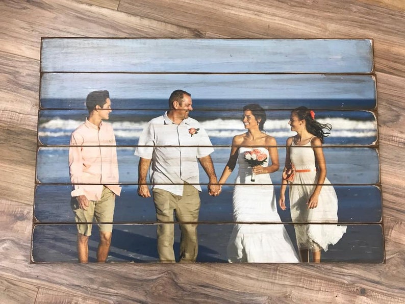 Wood Photo Pallet- Your Image Transferred and Antiqued on Wood ...