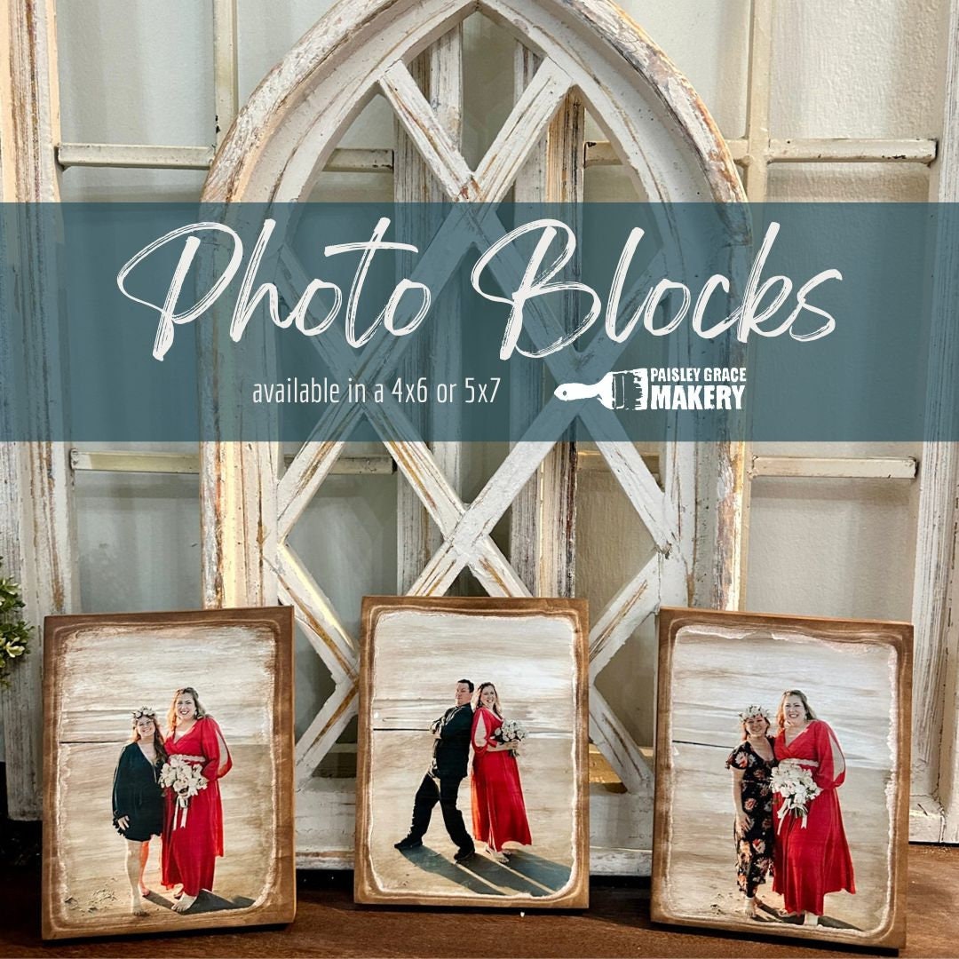 Wood Photo Block- Your Image Transferred and Antiqued on Wood, Creative ...