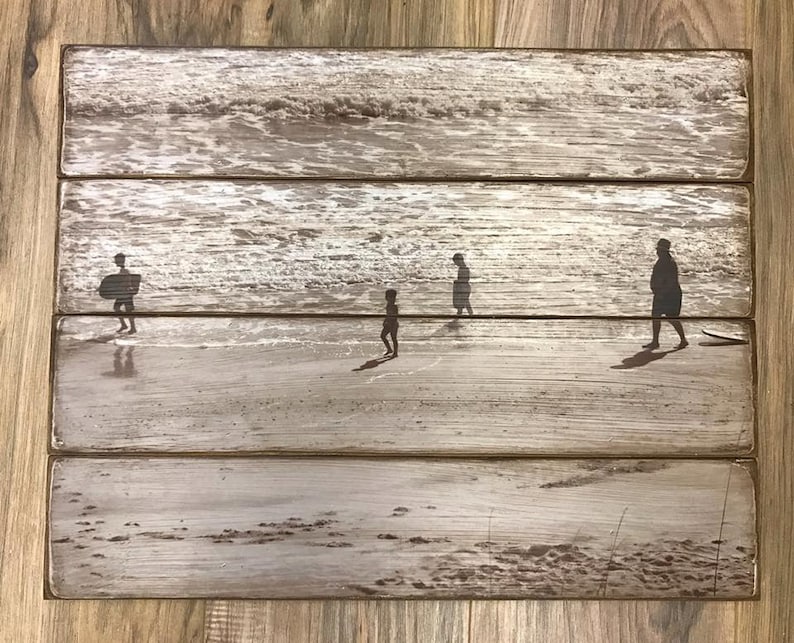 Wood Photo Pallet- Your Image Transferred and Antiqued on Wood ...