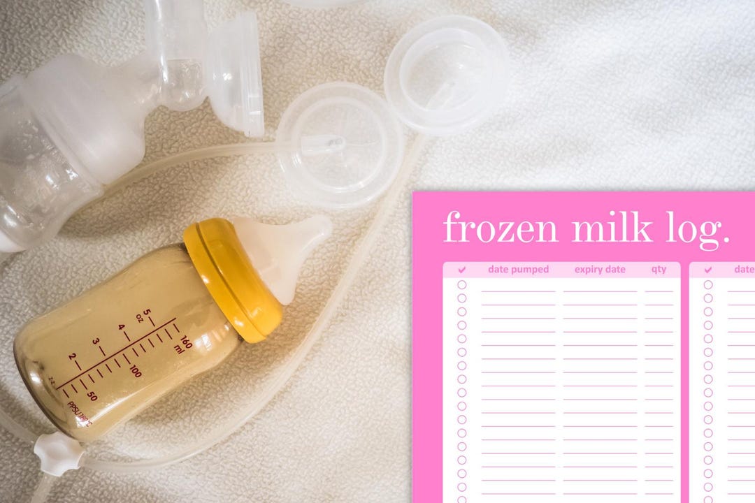Printable Frozen Breast Milk Tracker Log, Basic Log Template, A4 Size ...