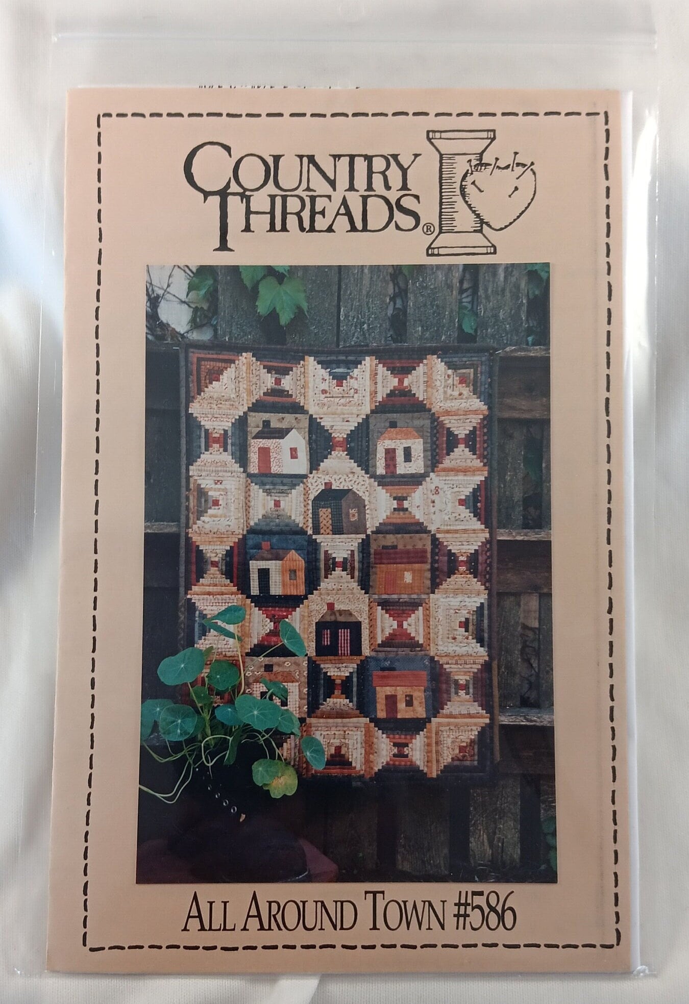 Country Threads All Around Town Wall Hanging Pattern - Etsy