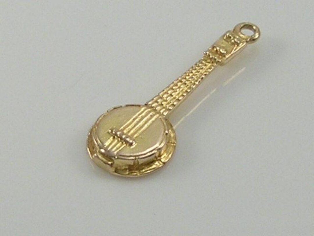 Vintage 3D 9ct Gold Banjo Charm H/MK 1958 - Etsy