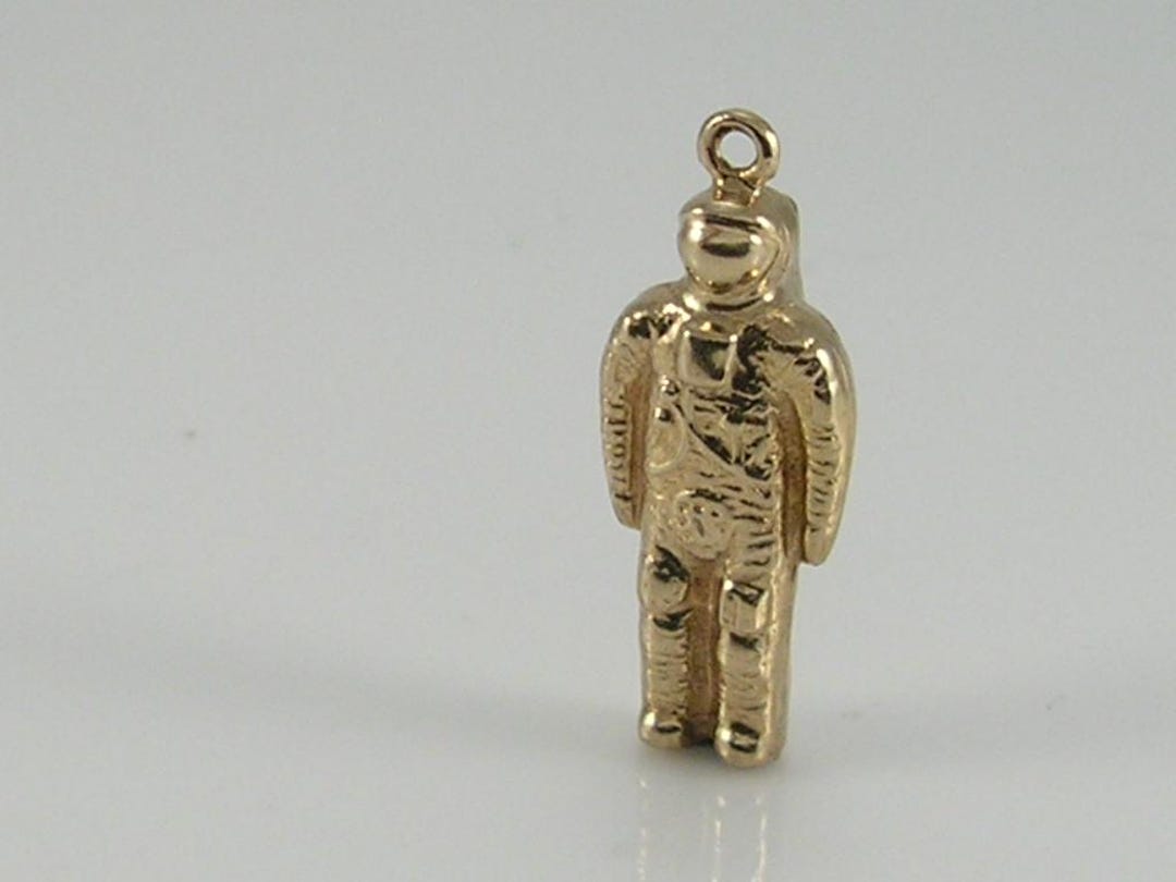 Vintage 3D 9ct Gold Astronaut Spaceman Charm Pendant H/MK - Etsy