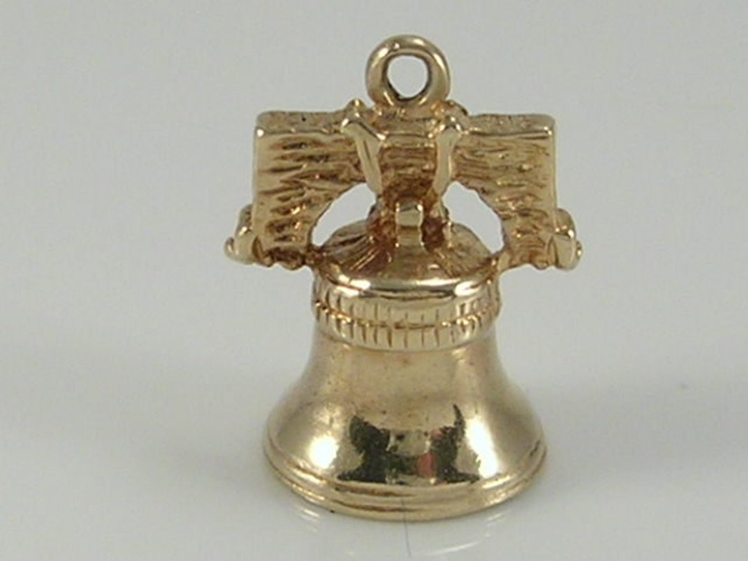 Vintage 3D 9ct Gold Liberty Bell Charm. H/MK 1966 Movable Clapper - Etsy