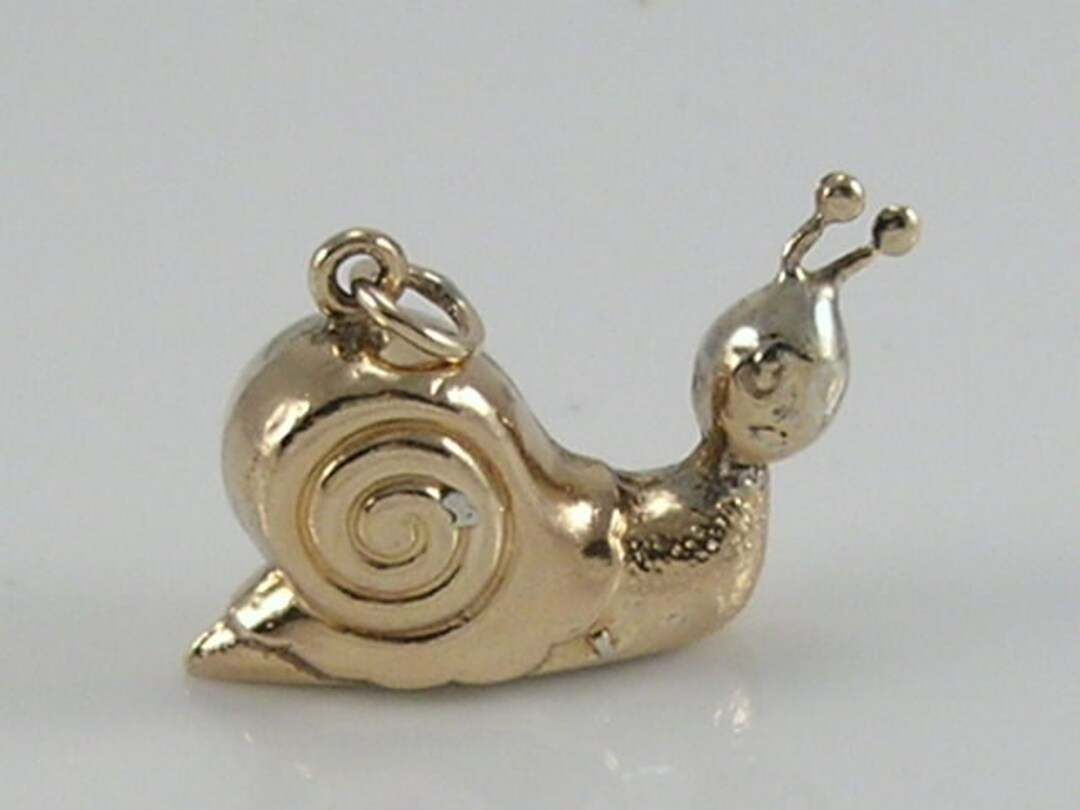 Vintage 3D 9ct Gold Brian the Snail Charm H/MK 1975 - Etsy